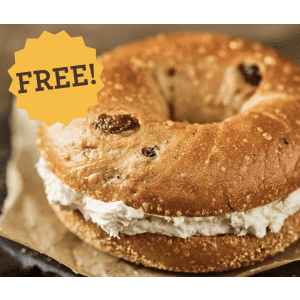 Einstein Bros Bagel and Shmear: Free w/ purchase