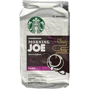 Starbucks Dark Roast Ground Coffee Morning Joe 100% Arabica 1 bag (12 ...