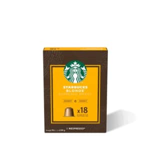 Starbucks Nespresso Pods, Blonde Roast, 18 Capsules, Compatible With ...