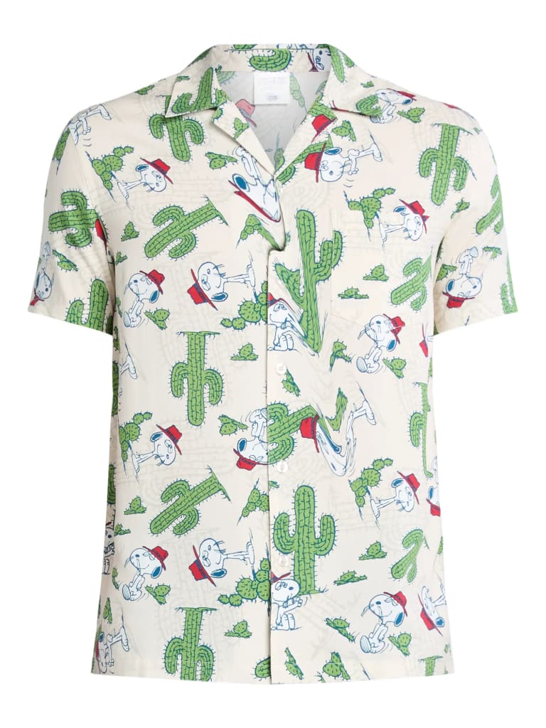 Peanuts Men's Spike Snoopy Desert Hawaiian Shirt: $13.28