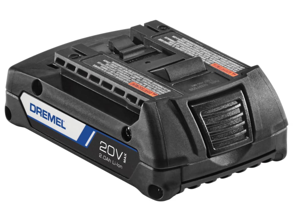 Dremel 20V Rechargeable Lithium-Ion 2.0A Battery for Dremel 20V Tools ...