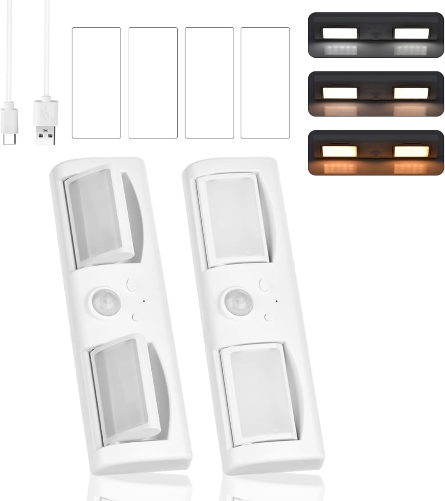 Motion Sensor LED Closet Lights 2-Pack: $6.49 - RXZER-1