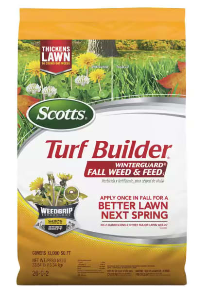 Scotts Turf Builder WinterGuard Week Killer Plus Fall Dry Fertilizer 34 ...