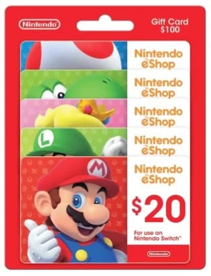 $100 Nintendo eShop Gift Card: $80 for members