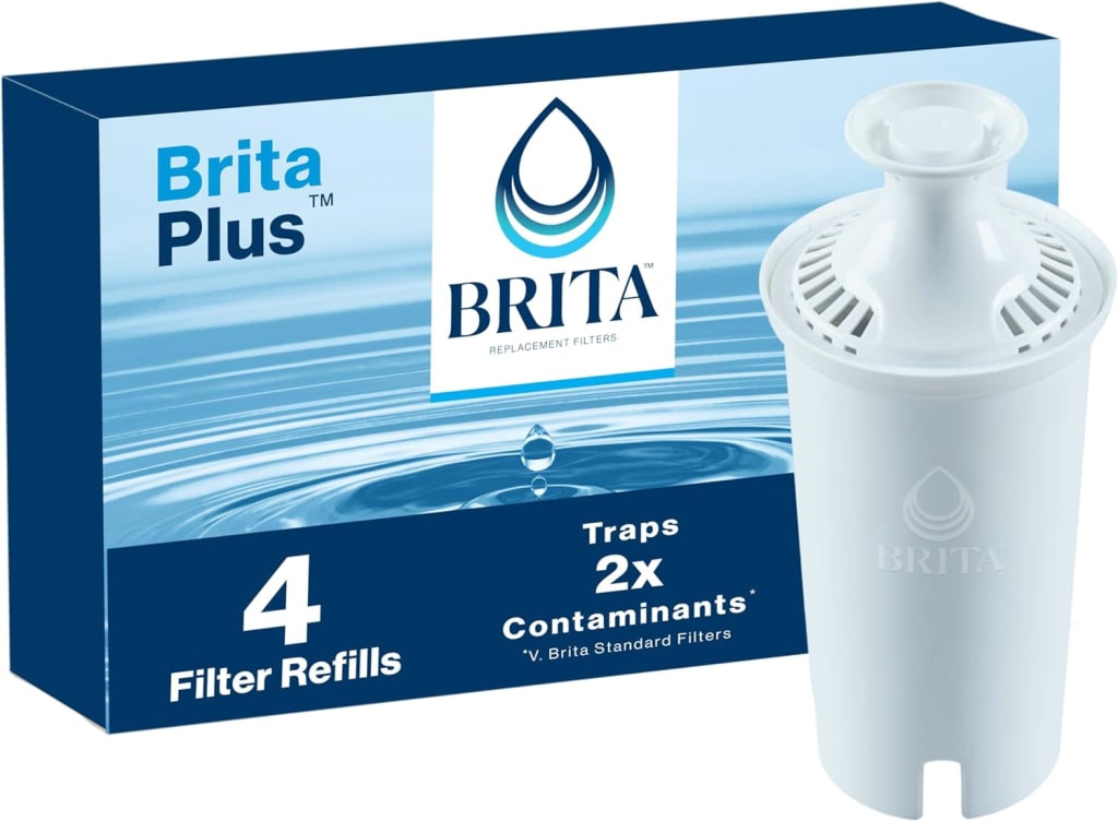 Brita Plus Water Filter 4-Pack: $17 via Sub & Save - OB08