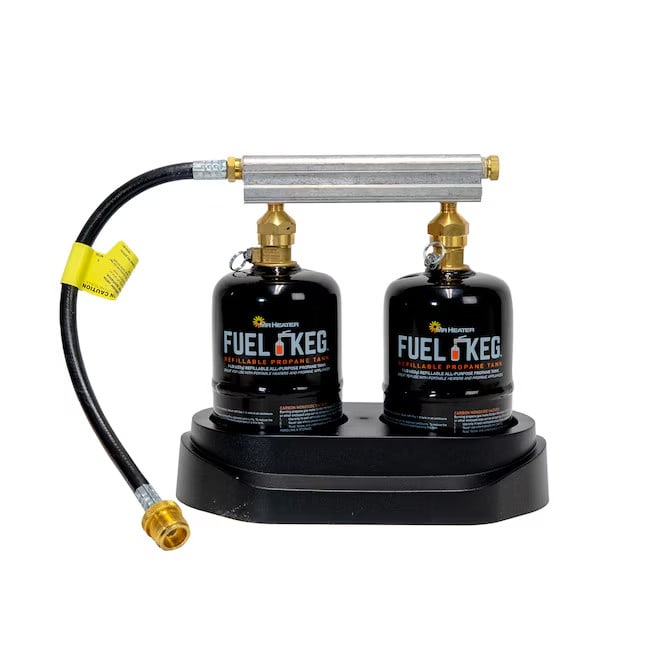 Mr. Heater Dual Tank Hookup Kit Steel Propane Tank Adapter: $40 - F200047
