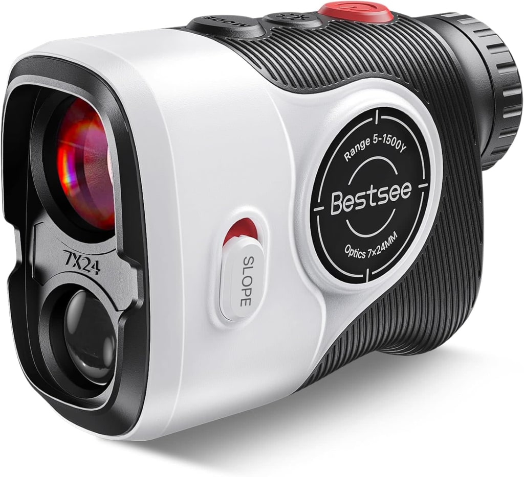 Bestsee 1,500-Yard 7x Golf Laser Rangefinder w/ Slope & Backlight: $78.18