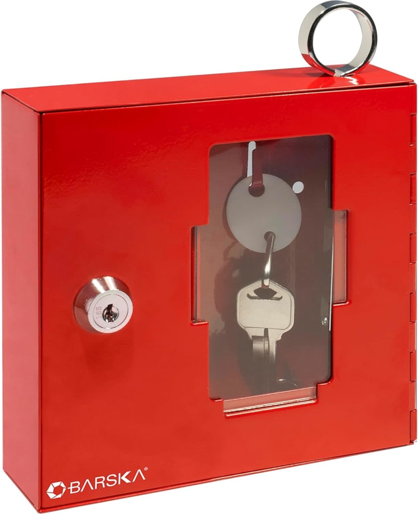 Barska Breakable Emergency Key Box w/ Attached Hammer: $9 - AX11826