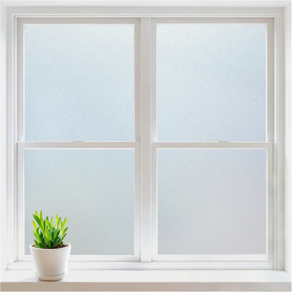 Rabbitgoo 17.5 x 78.7" Frosted Glass Window Privacy Film: $4.79 w/ Prime