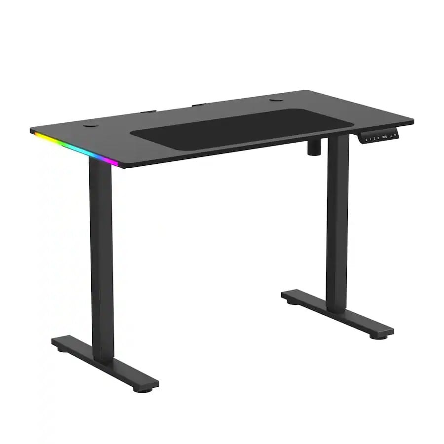 GTPlayer 43'' Electric Height-Adjustable RGB Standing Gaming Desk: $136 ...