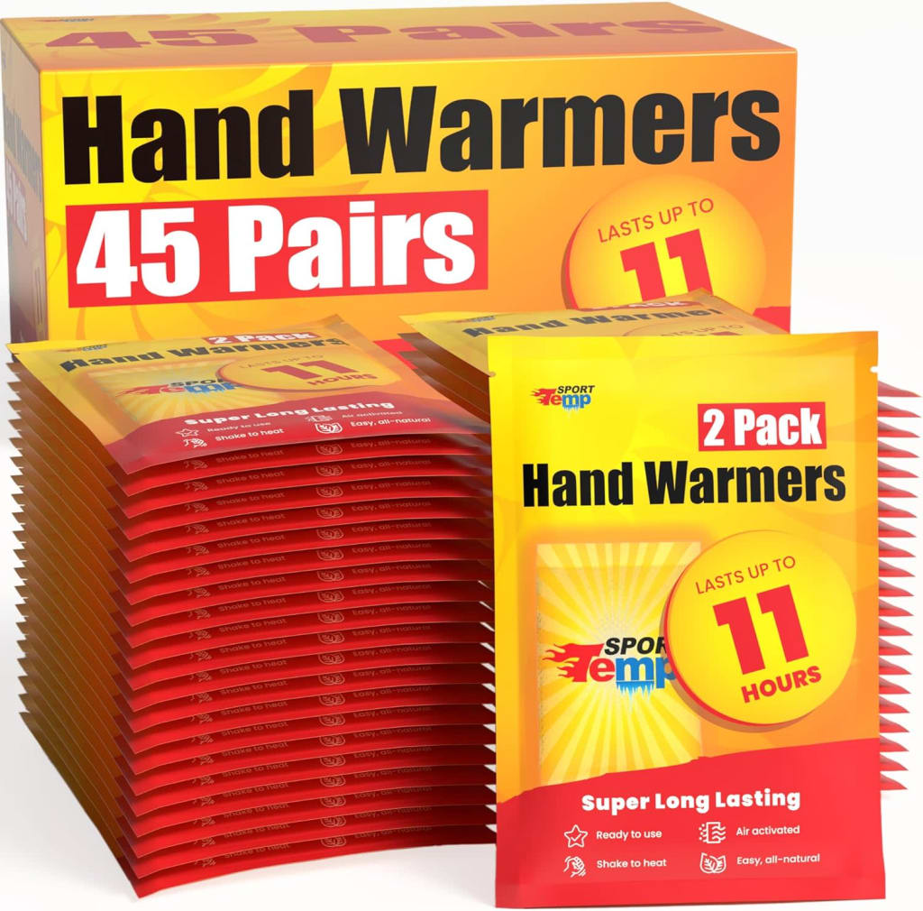 Sport Temp 2-Count Hand Warmers 45-Pack: $27 via Sub & Save