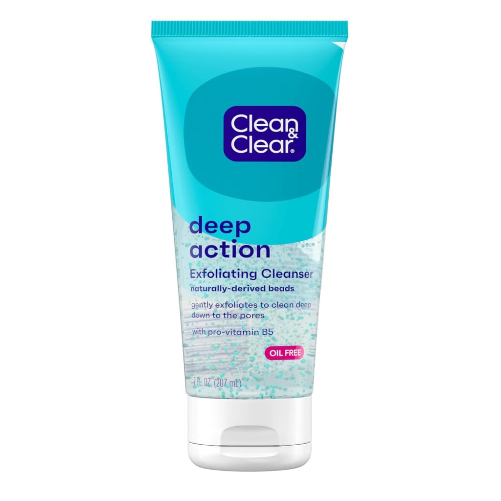 Clean & Clear Deep Action 7-fl. oz. Exfoliating Facial Cleanser: $3.88 ...