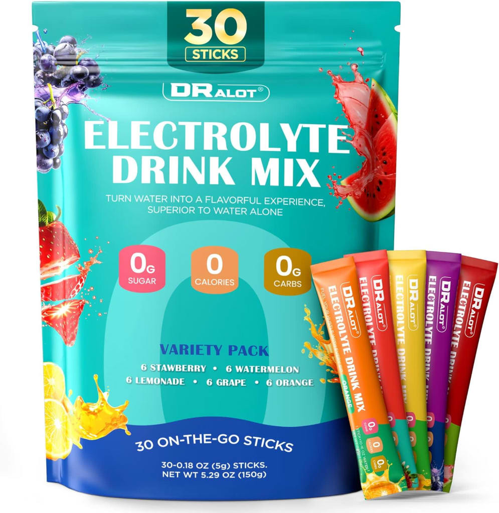 DRalot Juicy Splash Sugar-Free Electrolytes Powder: $15 w/ Sub & Save