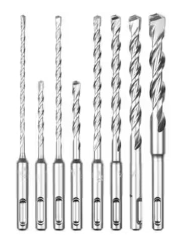 Milwaukee 5-Piece 2-Cutter SDS-PLUS Carbide Hammer Drill Bit Set: $15 ...