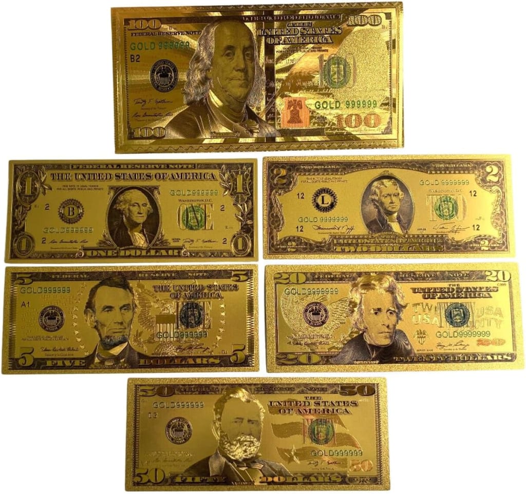 U.S. Dollar Bill Bookmark 6-Piece Set: $4.49