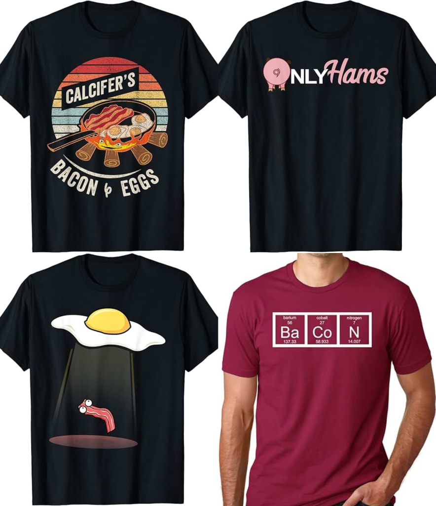 Bacon-Themed Clothing at Amazon: Up to 30% off