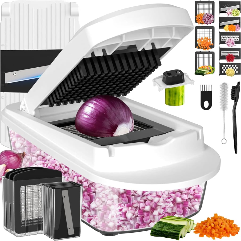 8-Blade All-in-One Vegetable Chopper: $16.99