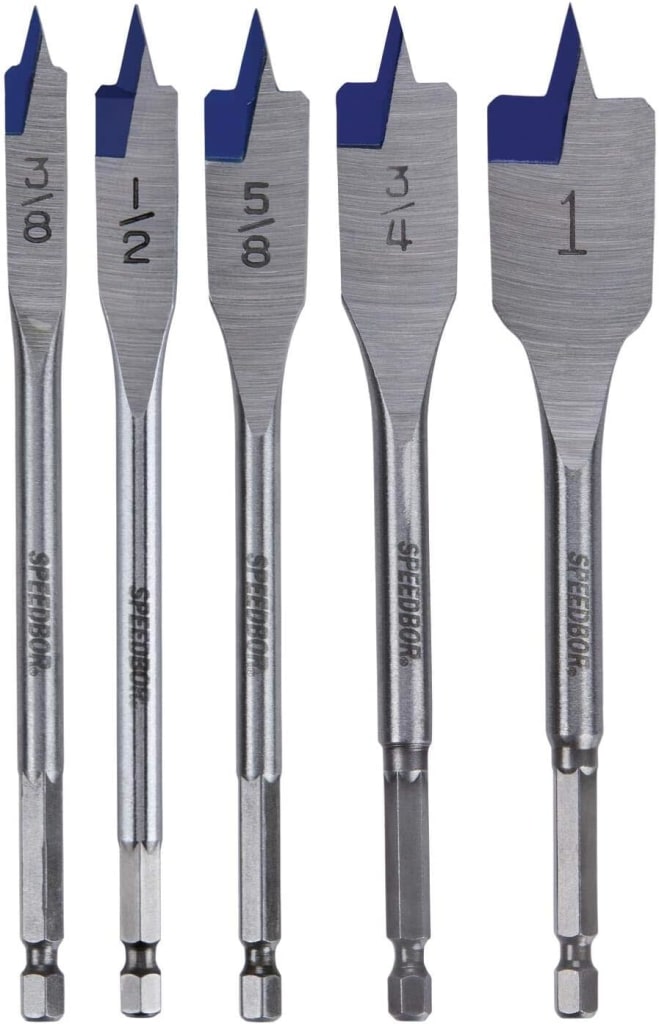 Irwin 5-Piece Speedbor Spade Bit Set: $7.97 - 88885