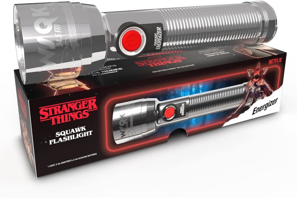 Energizer Stranger Things Squawk Retro LED Flashlight: $17