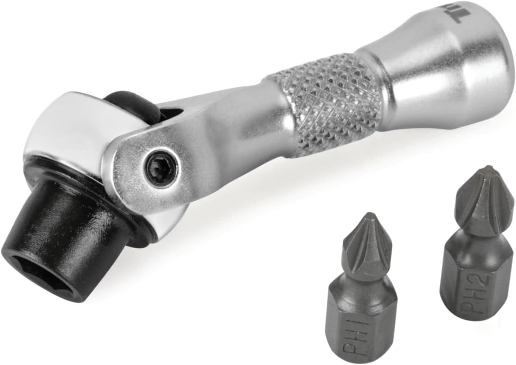 Titan 1/4" Drive x 2-1/4" 90-Tooth Swivel Head Nano Ratcheting Bit ...