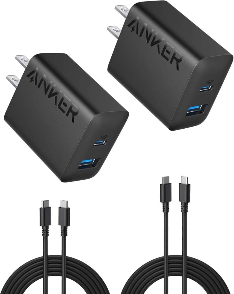 Anker 20W USB / USB-C Fast Wall Charger 2-Pack: $12 - A2348