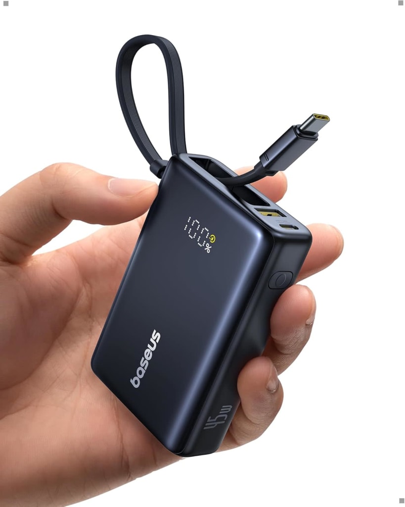 Baseus 10,000mAh Power Bank: $20 w/ Prime