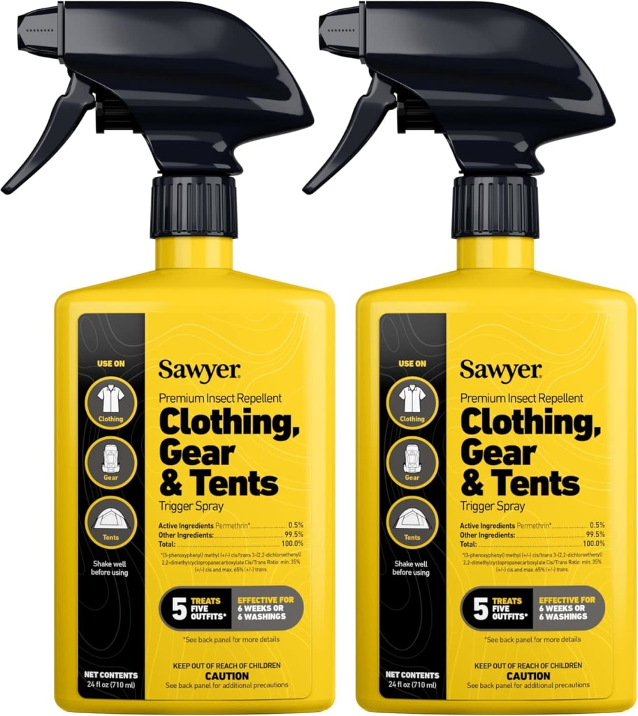Sawyer Permethrin Clothing Insect Repellent 24-oz. Spray Bottle 2-Pack ...