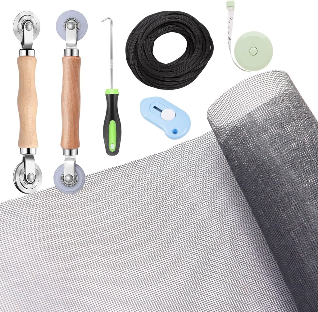 48" x 118" Windows Screen and Screen Door Repair Kit: $18