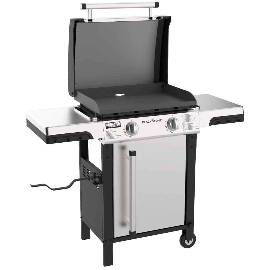 Blackstone ProSeries 2-Burner 22" Propane Griddle w/ Dual Side Shelves ...