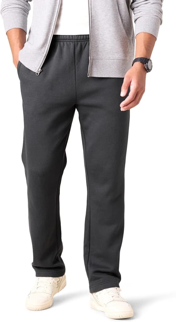 Amazon Essentials Men's Fleece Open Bottom Sweatpants: $7.74