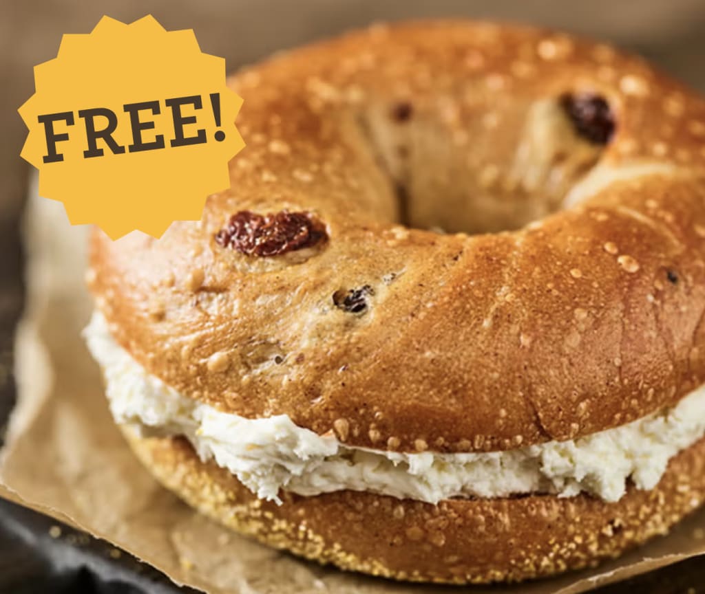 Einstein Bros Bagel and Shmear: Free w/ purchase