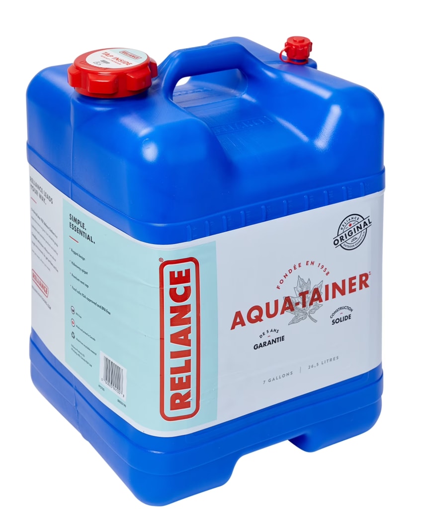 Reliance Aqua-Tainer 7-Gallon Water Container: $14.97