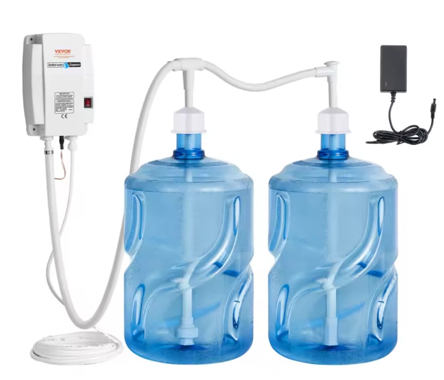 SucceBuy 2-Piece 5-Gallon Pump System Bottled Water Dispenser: $35.72