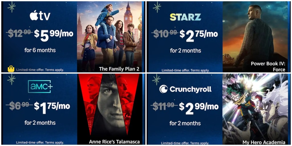 Prime Video Channel Subscription Black Friday Deals: From $1.25/mo. for ...