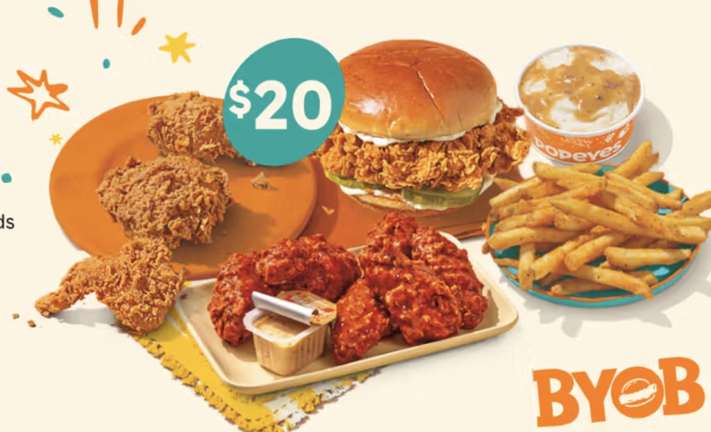 Popeyes Build Your Own Bundle: $20