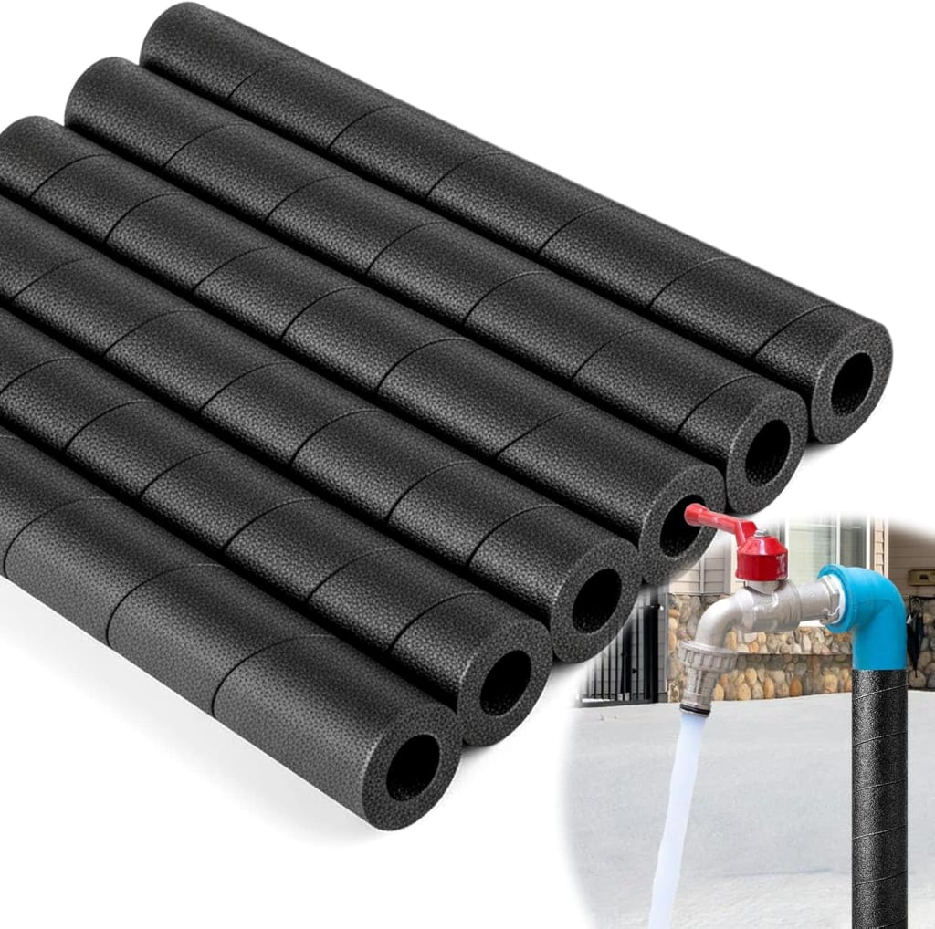0.79" ID Pipe Insulation Foam Tube 6-Pack: $8.99