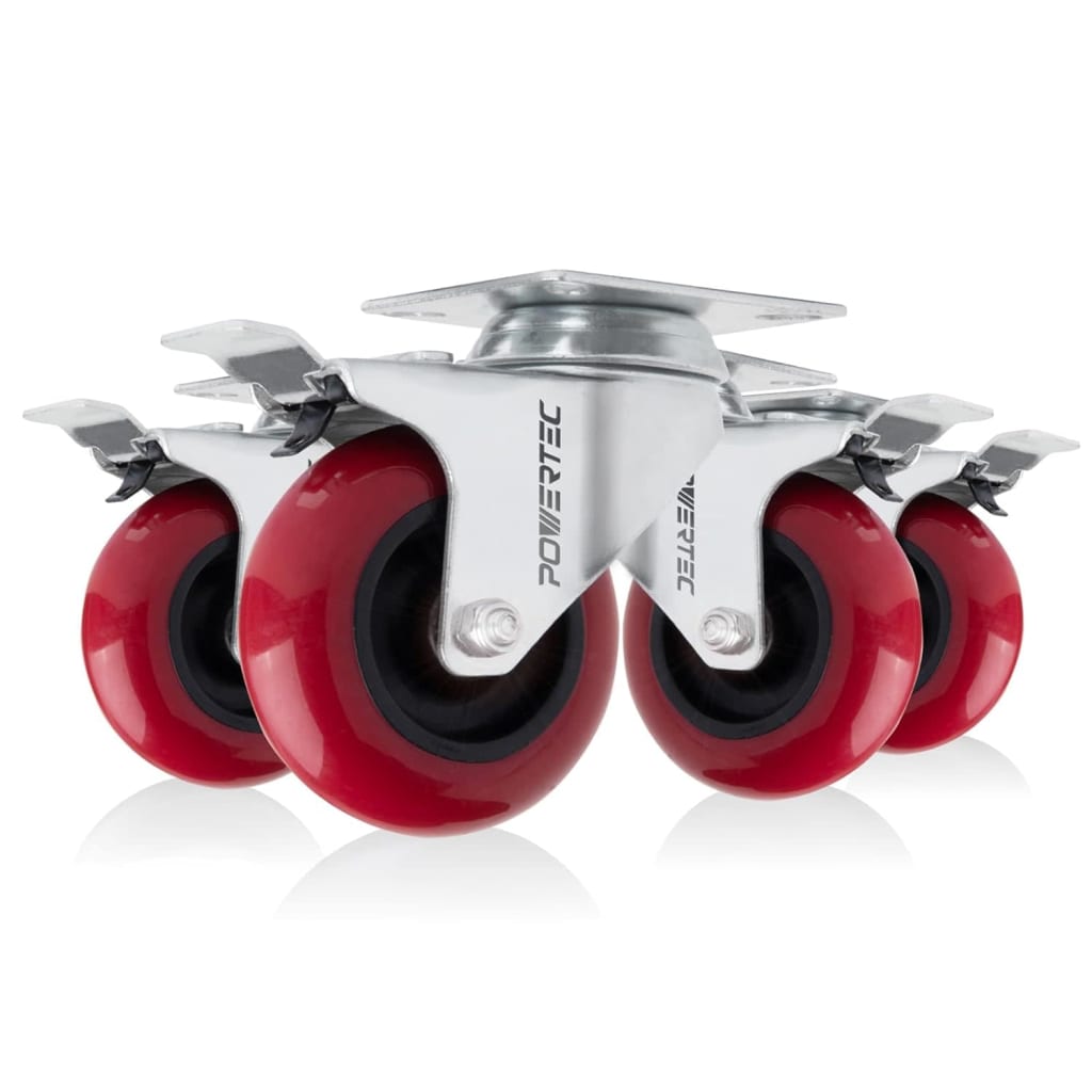 Powertec 3" Swivel Caster Wheels Set of 4: $20 - 17205