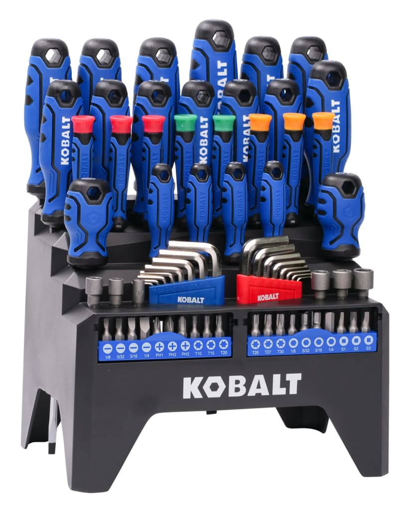 Kobalt 6" Magnetic Multi-Bit Combination Tip 69-Piece Screwdriver Set ...