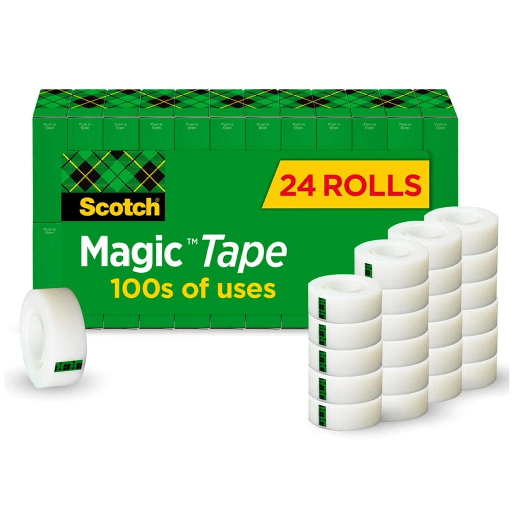 Scotch Brand Magic Tape Roll 24-Pack: $30