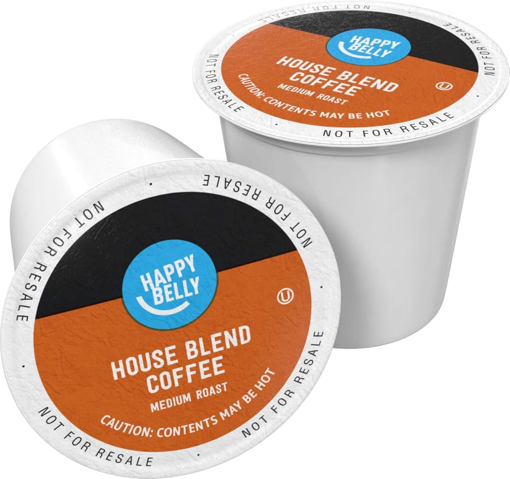 Happy Belly Medium Dark Roast Coffee Pod 100-Pack: $21 via Sub & Save
