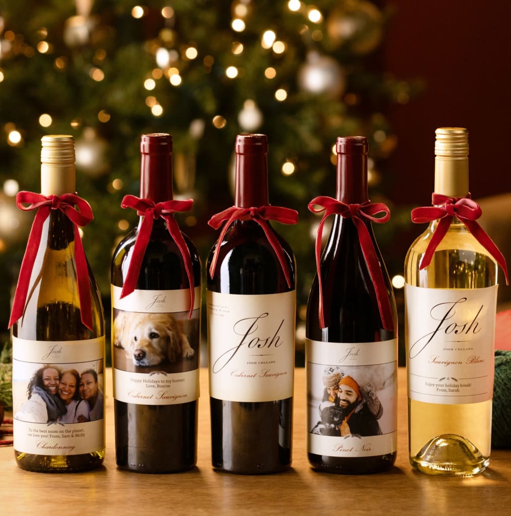 Josh Cellars Custom Holiday Labels: Get two free