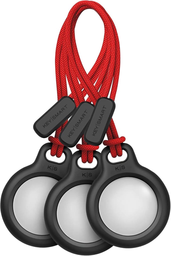 KeySmart AirClip Apple Air Tag Keychain Holder 3-Pack: $10