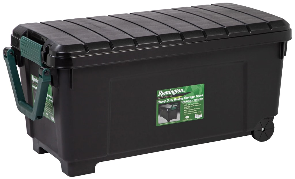 Remington Weathertight 169-Quart Heavy-Duty Rolling Storage Tote: $55