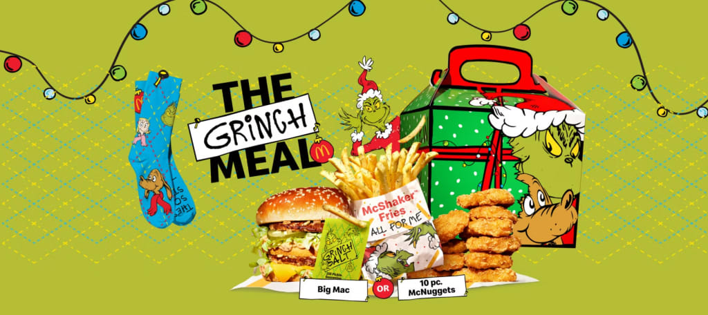 McDonald's Grinch Happy Meal: Now available for a limited time