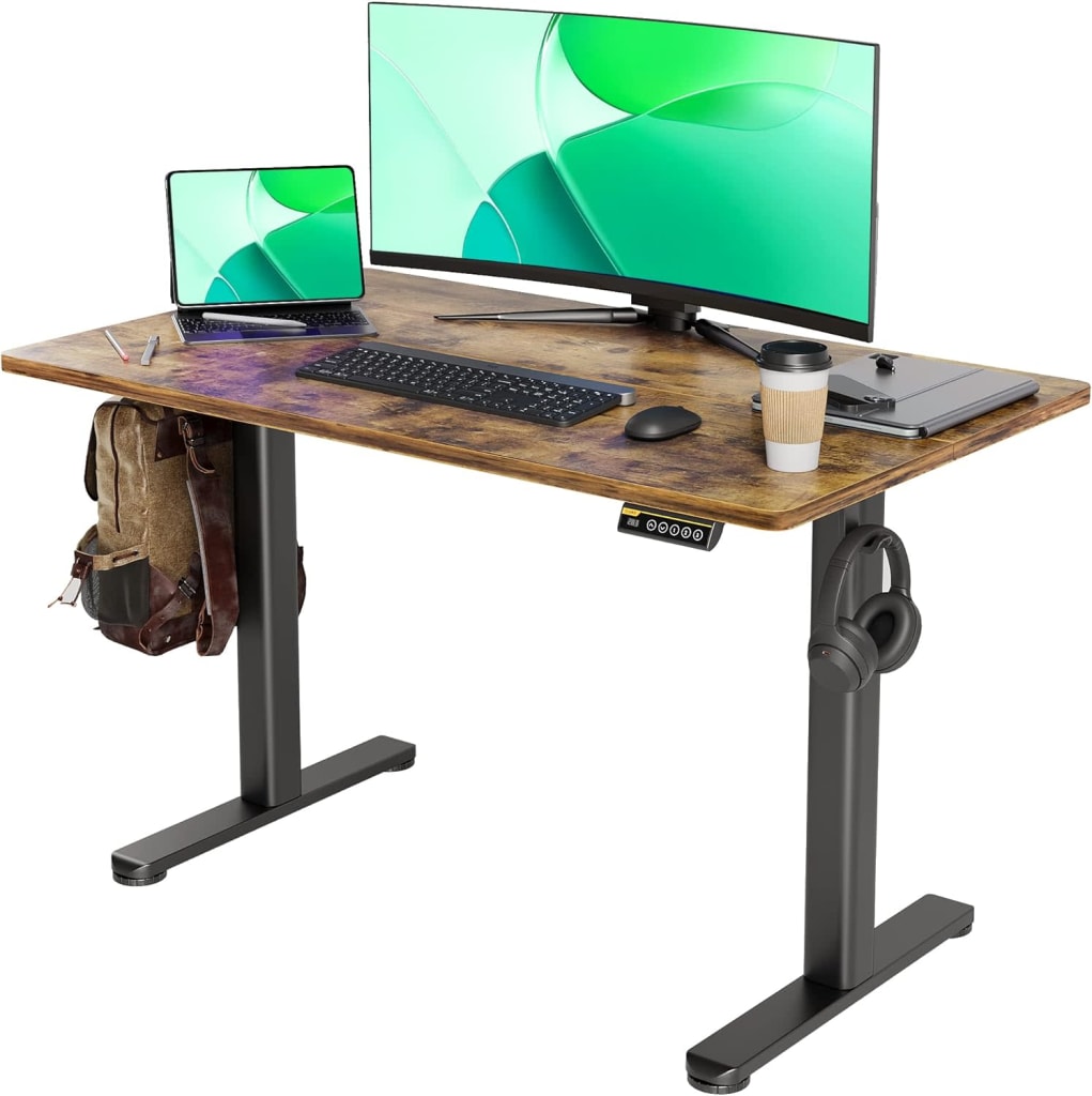 Claiks 48" x 24" Electric Standing Desk: $100 - P1.01.001