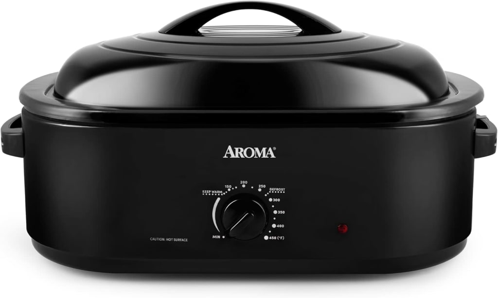 Aroma 18-Quart Roaster Oven: $30 - ART-718