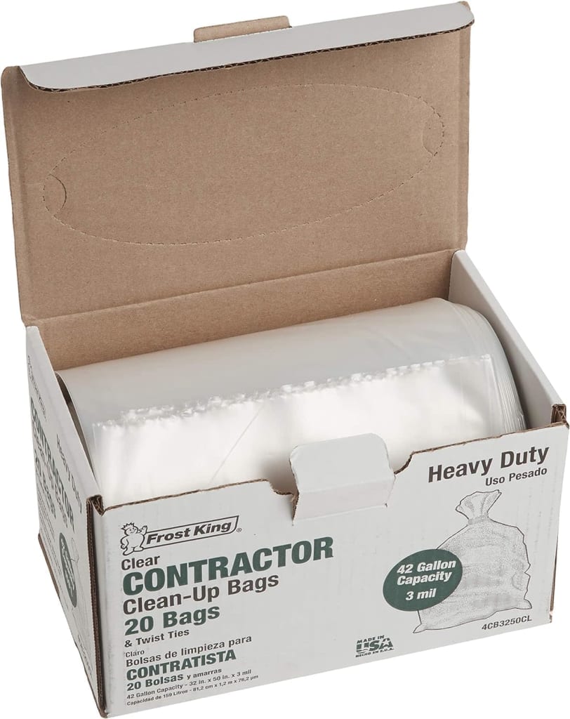 Frost King 20-Count Heavy Duty Contractor Clean-Up Bags: $15