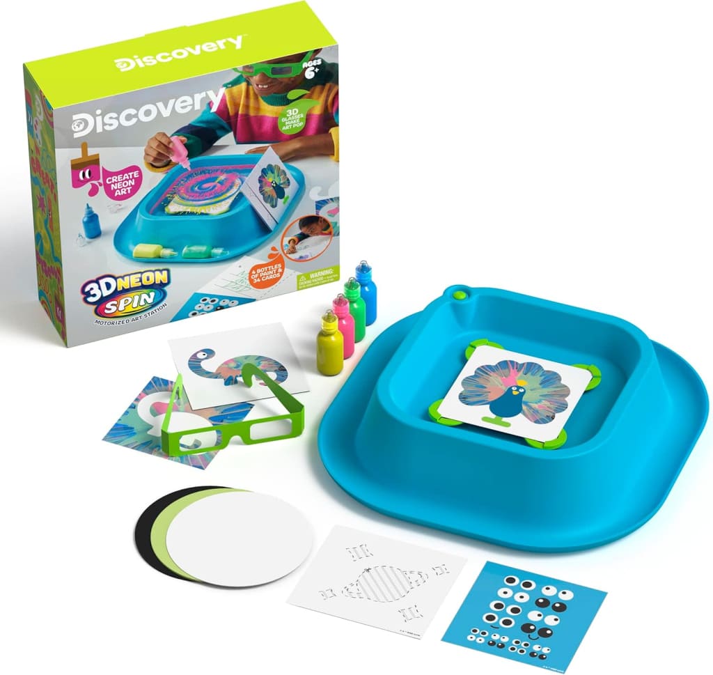 Discovery 3D Neon Spin Motorized Art Station: $7.48 - 1017943