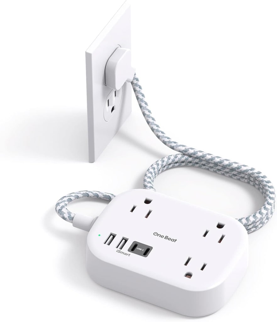 One Beat Cruise-Approved Power Strip with USB C: $7.49