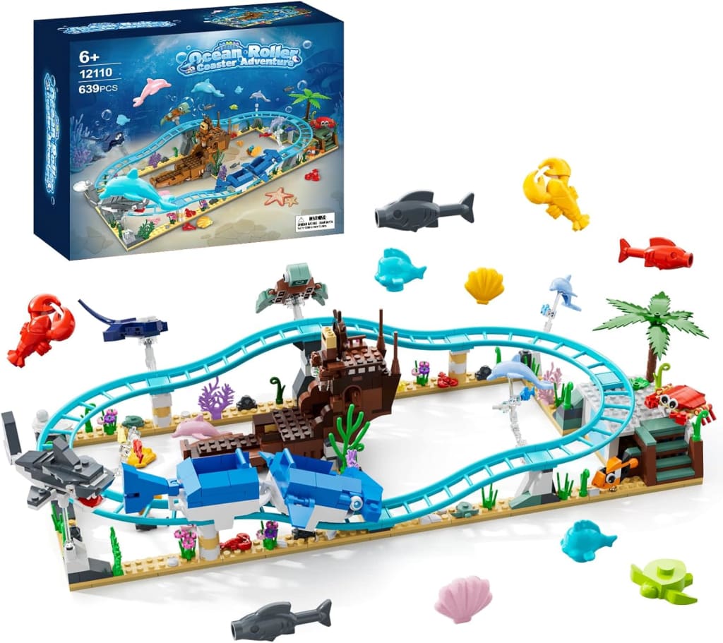 Ocean Roller Coaster Adventure Building Set: $16.99